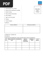 Form - A - Small Family Declaration.. | PDF