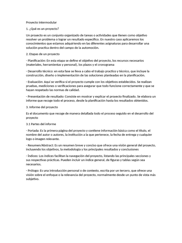 Guía para Proyecto Intermodular | PDF | Arte