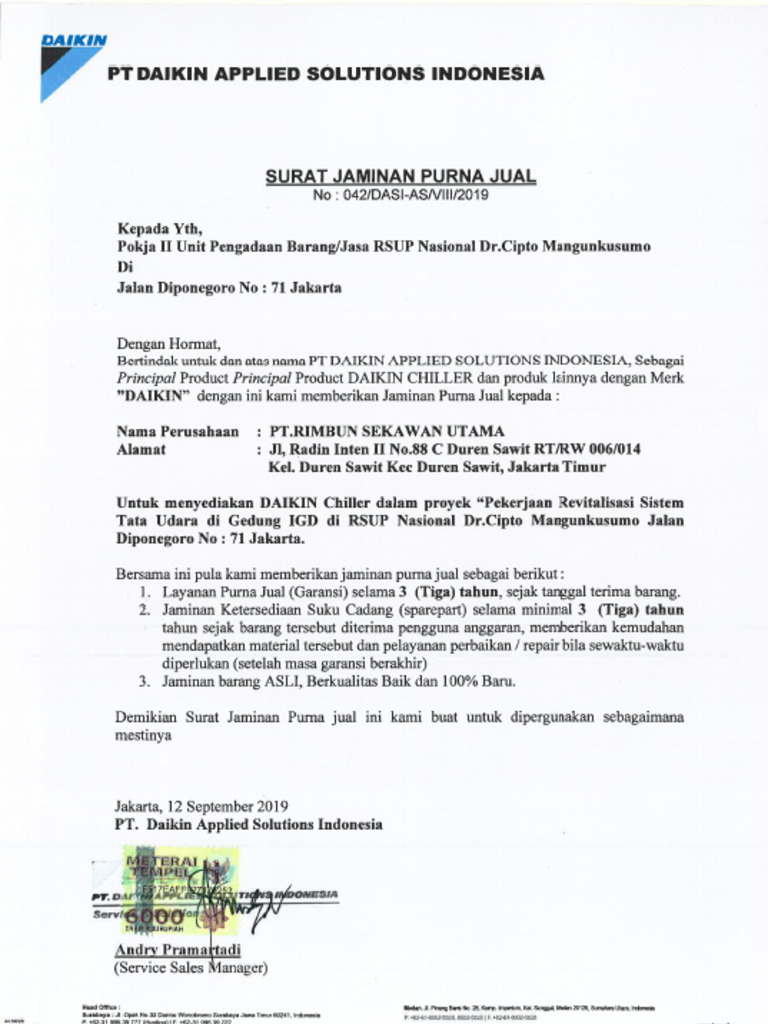 Scan Surat Dukungan | PDF