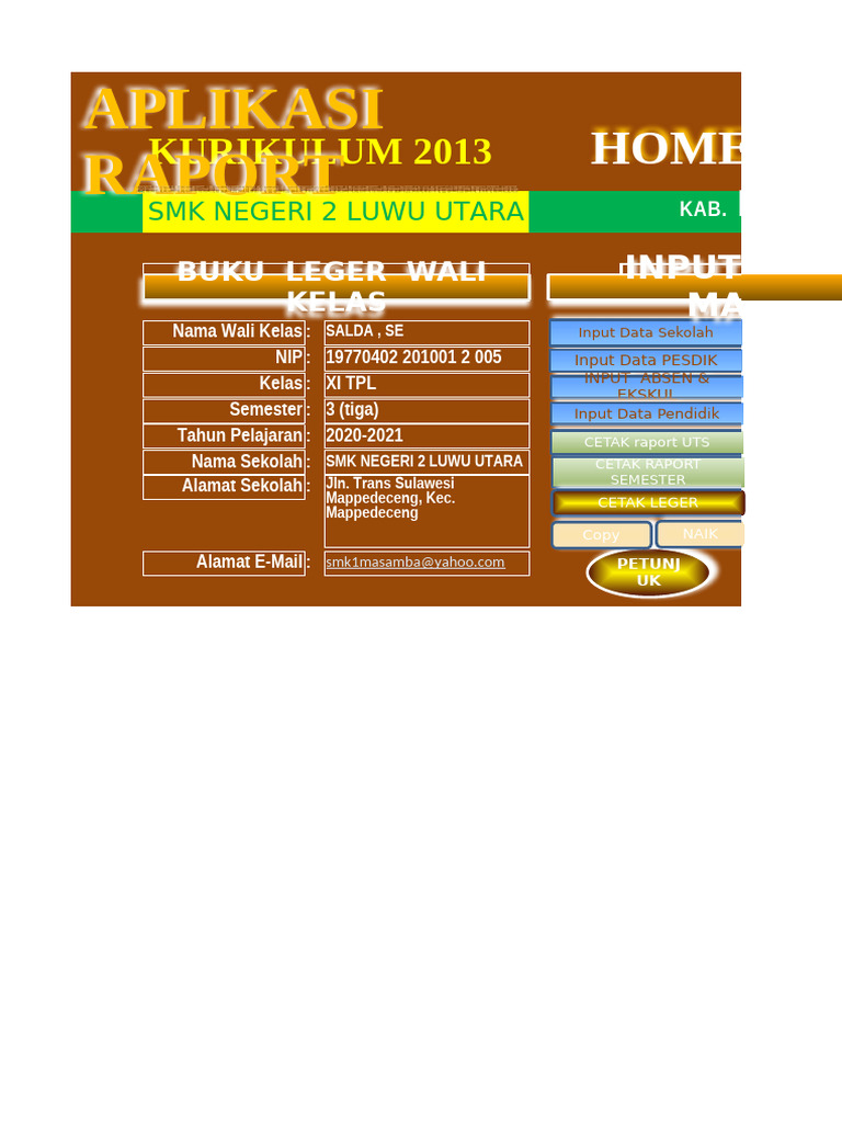 Rapor Kelas Xi TPL Semester 3 | PDF