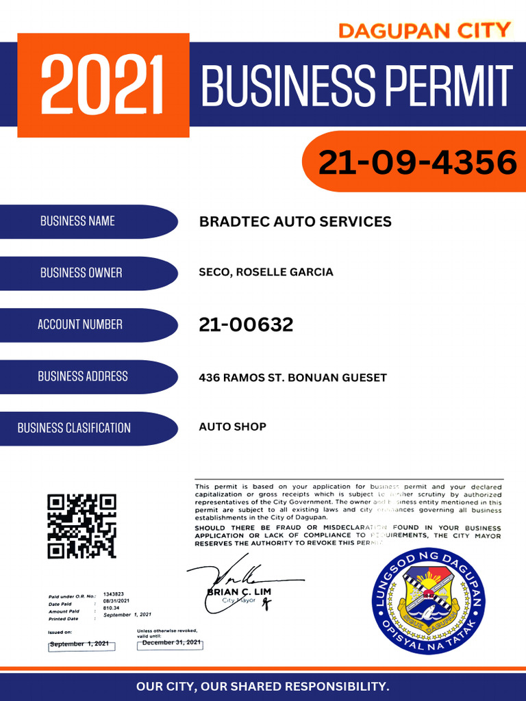 Business Permit (Roselle) | PDF