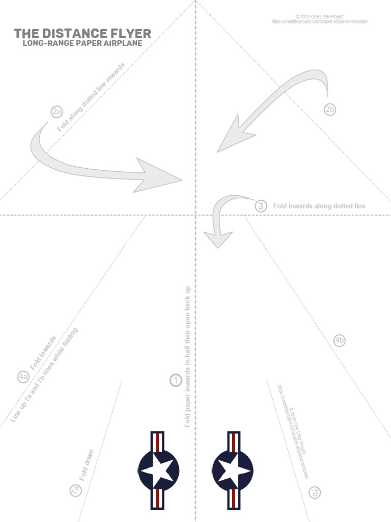 Classic Paper Plane PDF Template | PDF