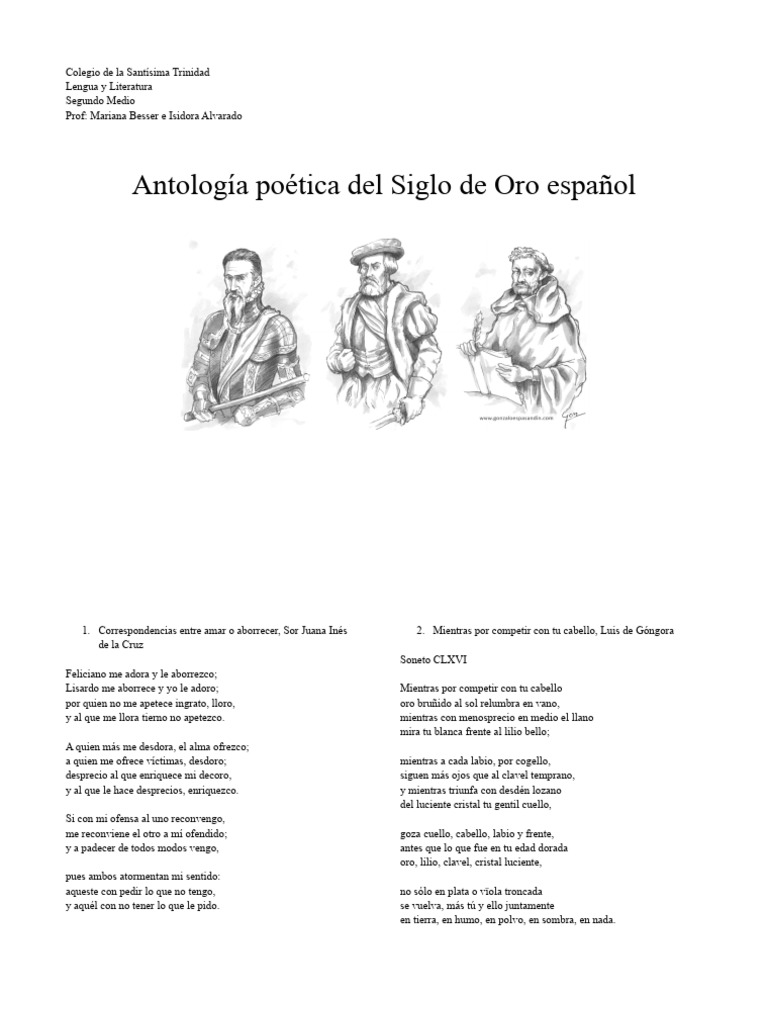 Antología Poética del Siglo de Oro | PDF