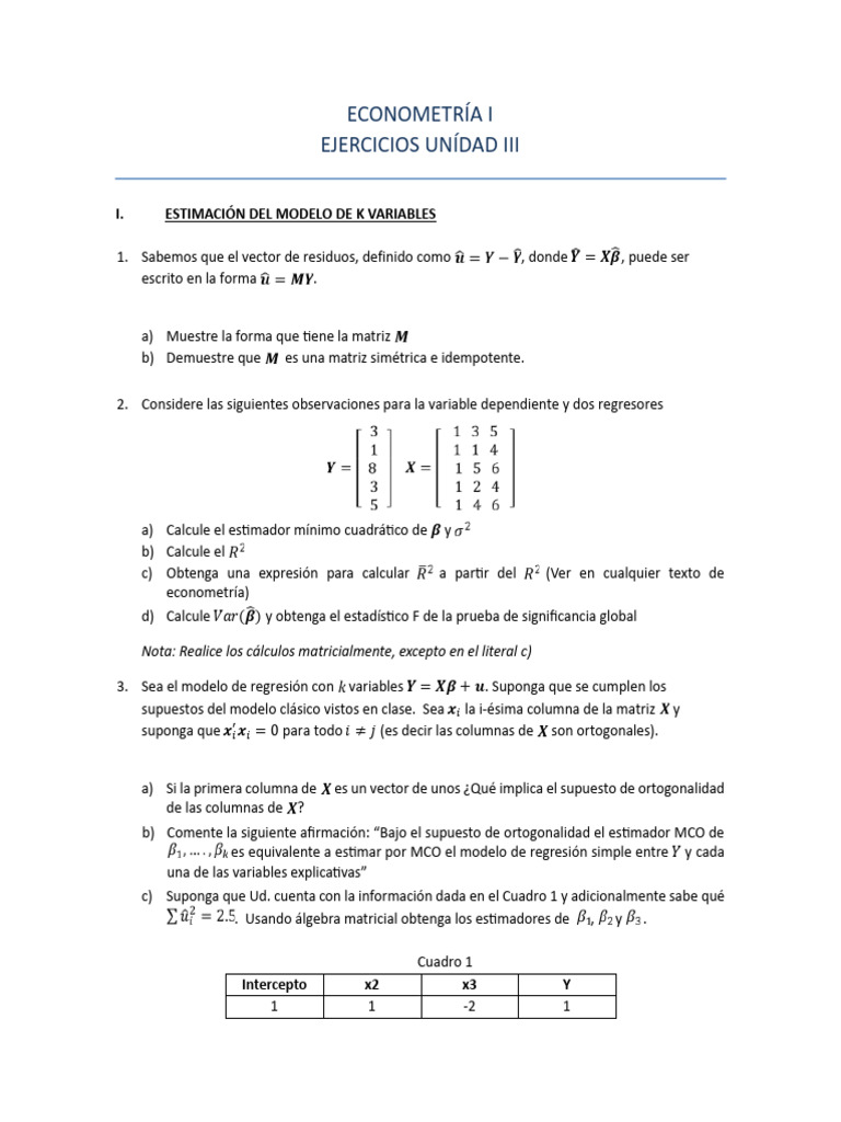 REGRESIÓN MÚLTIPLE | PDF | Mínimos cuadrados ordinarios | Análisis de regresión