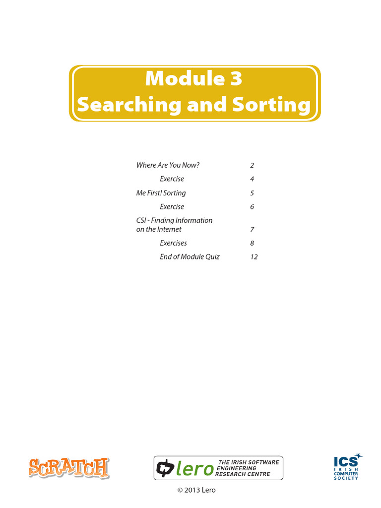 Module 3 - Student | PDF | Algorithms And Data Structures | Computing Module 3 - Student | PDF | Algorithms And Data Structures | Computing