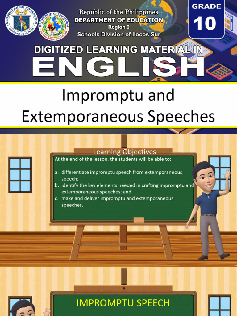 Impromptu vs. Extemporaneous Speeches | PDF