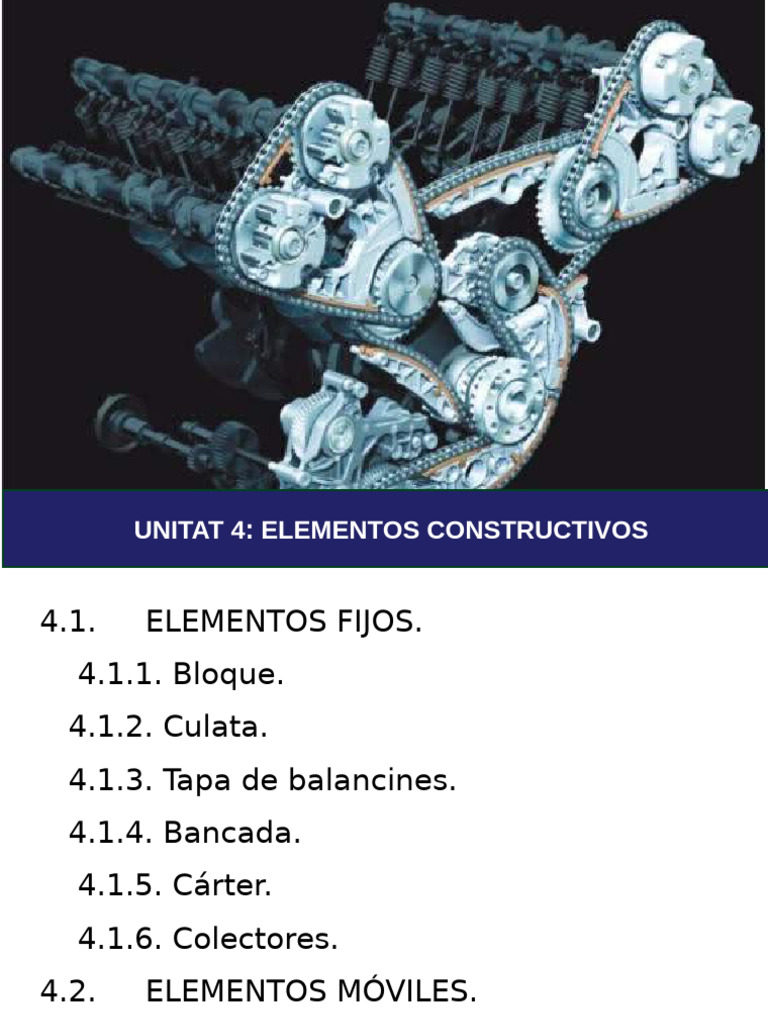 Unitat04Elementos Constructivos | PDF | Pistón | Refrigeración
