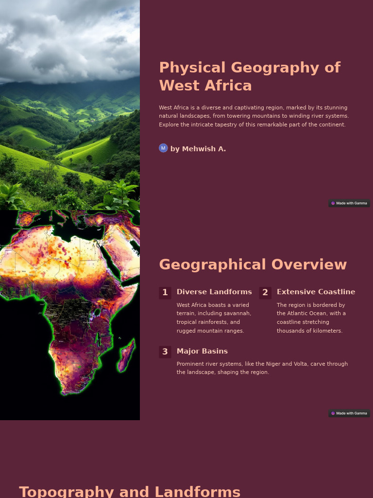 Physical Geography of West Africa | PDF | River | Coast