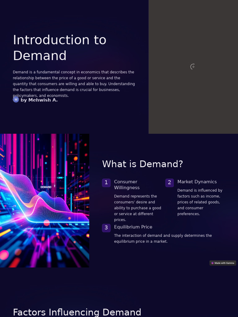 Introduction To Demand | PDF | Demand | Supply And Demand