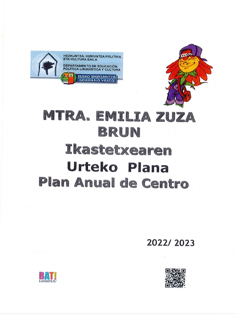 IUP Ikastetxeko Urteko Plana 22-23 - PAC Plan Anual de Centro 22-23 | PDF