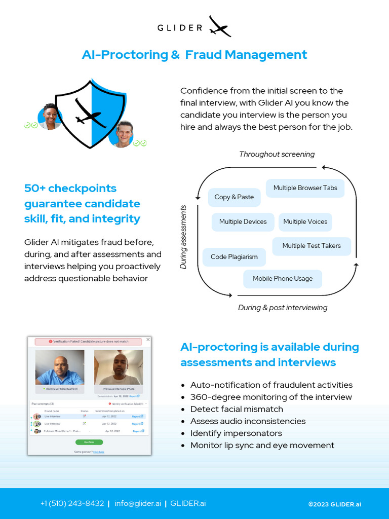 Glider AI Skill Intelligence Platform AI Proctoring Datasheet July 2023 ...