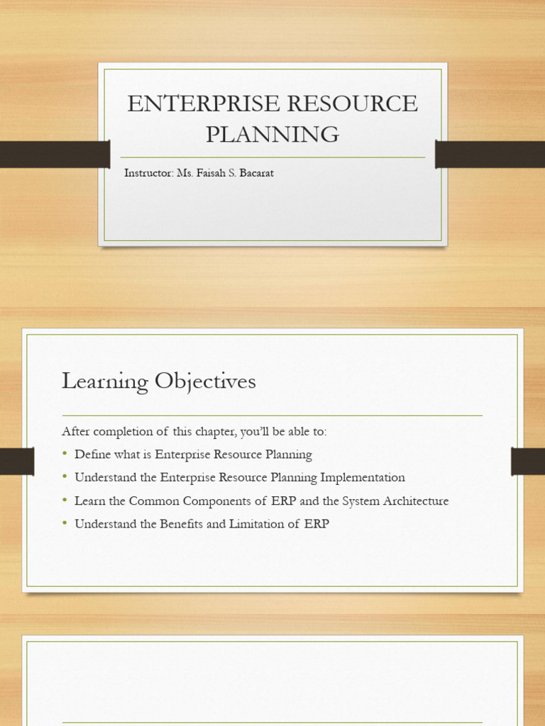 Enterprise Resource Planning | PDF | Enterprise Resource Planning | Supply Chain Management