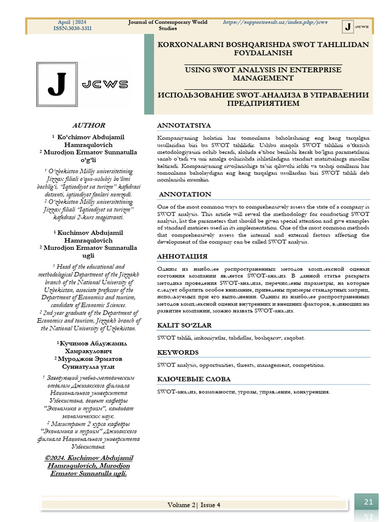 Kuchimov Ermatov | PDF