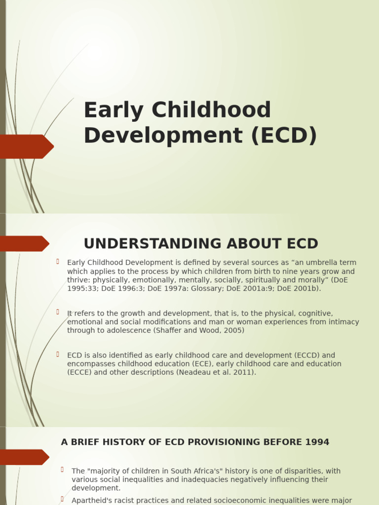 Early Childhood Development (ECD) | PDF | Child Development ...