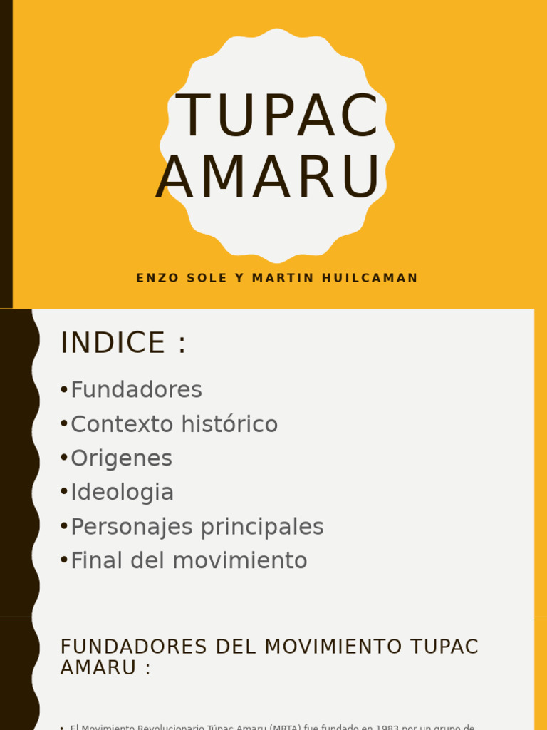 Tupac Amaru | PDF