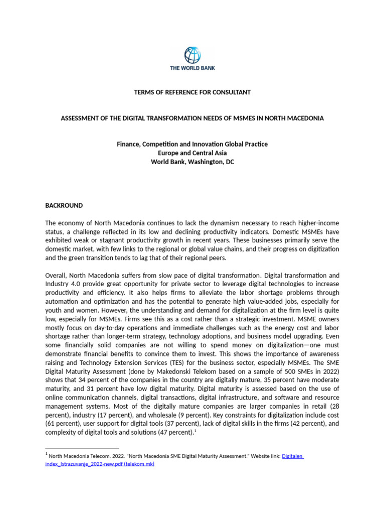 Digital Needs Assessment Consultant Ver 3 For RFP, Sept 10 2024 | PDF ...