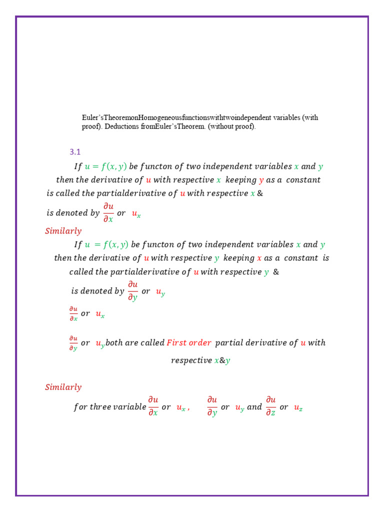 AM-1 Theory Module No. 3 4 5 6 | PDF | Derivative | Functions And Mappings