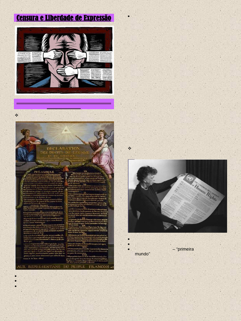 Liberdade de Expressão e Censura Histórica | PDF | Liberdade de ...