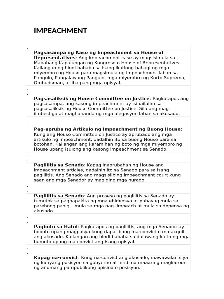 Impeachment | PDF