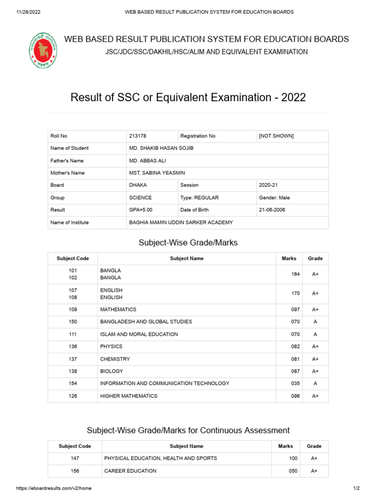 Web Based Result Publication System For Education Boards | PDF ...