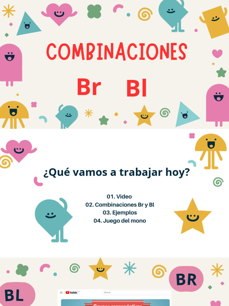 Combinaciones Br y Bl: Ejemplos y Juego | PDF