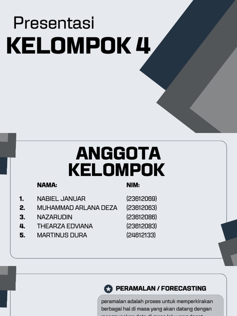 Presentasi Kelompok 4 Operasional | PDF