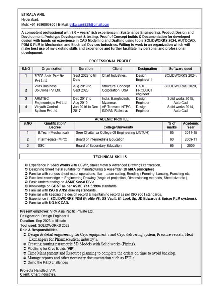 Naukri - AnilEtikala (8y - 0m) INTERESTED | PDF | Product Lifecycle ...