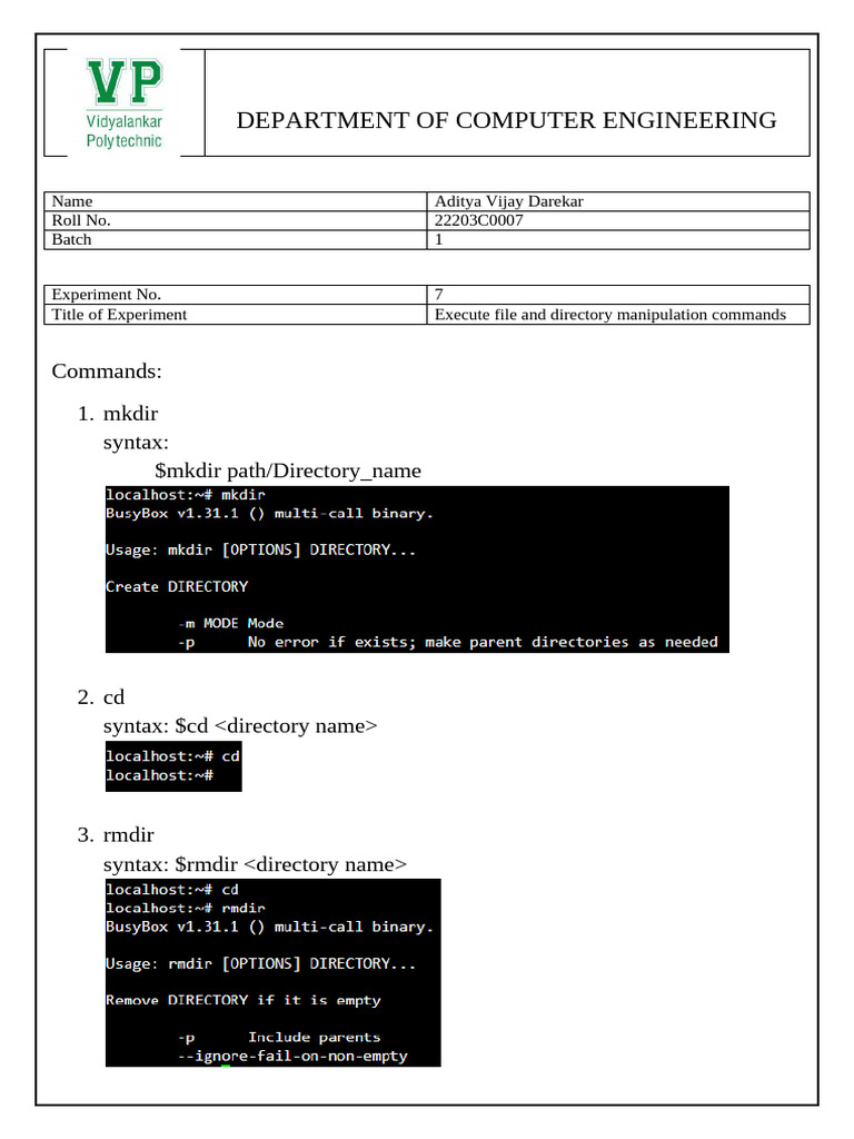 Osy PR7 22203C0007 | PDF | Command Line Interface | Directory (Computing)