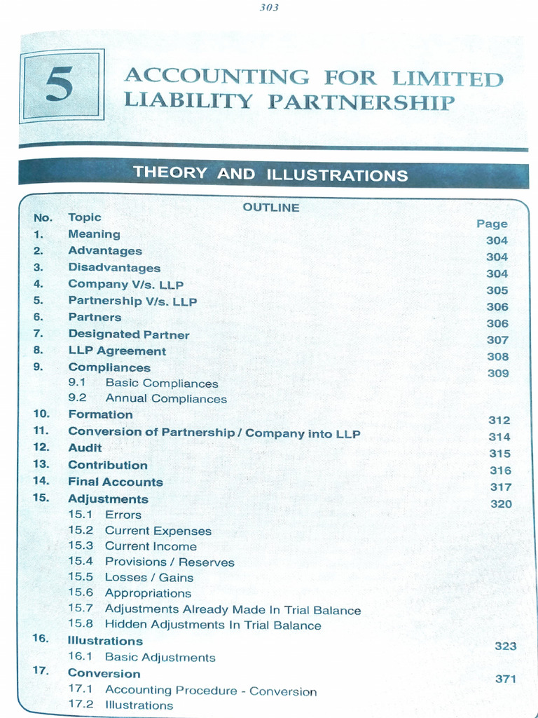 LLP Accounting: Key Concepts & Examples | PDF | Limited Liability ...