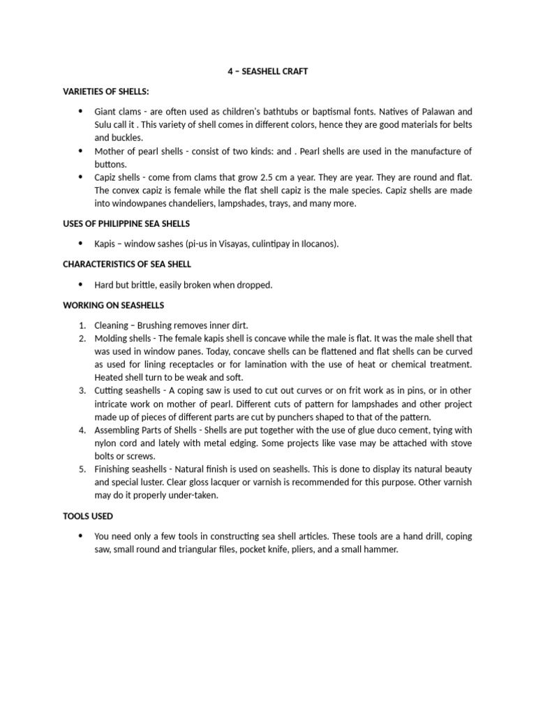 4 Seashell | PDF