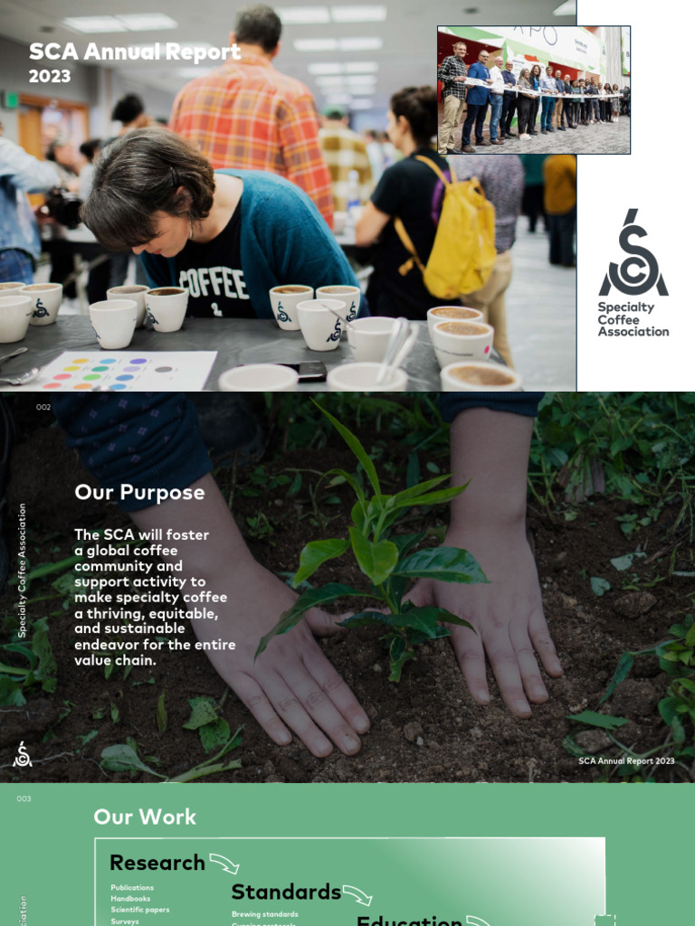 2023 SCA Annual Report - Reduced - Secured | PDF | Coffee | Sustainability