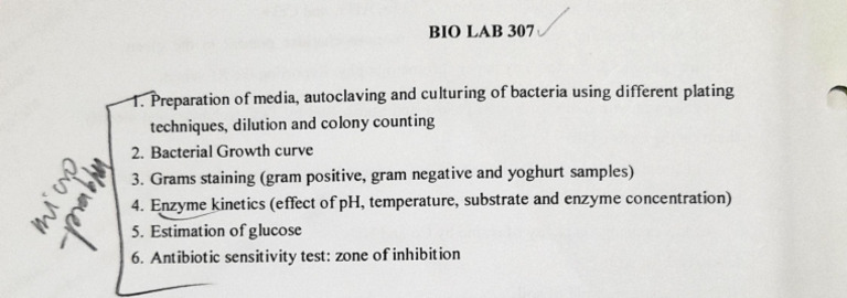 Bacterial Lab Techniques Guide | PDF | Science & Mathematics