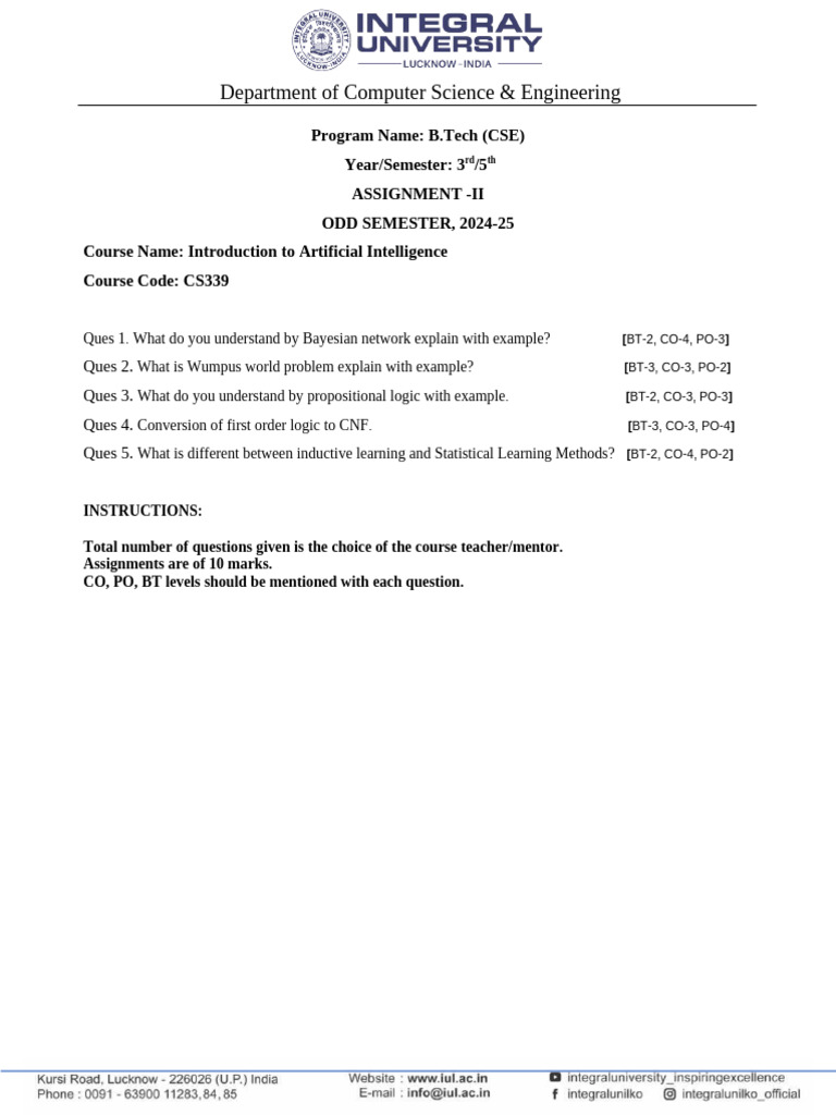 AI Assignment 2 | PDF | Computers