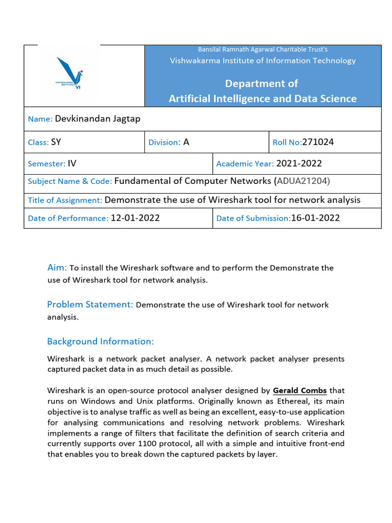 Devkinandan FCN Ass1 | PDF | Installation (Computer Programs) | Internet Protocols