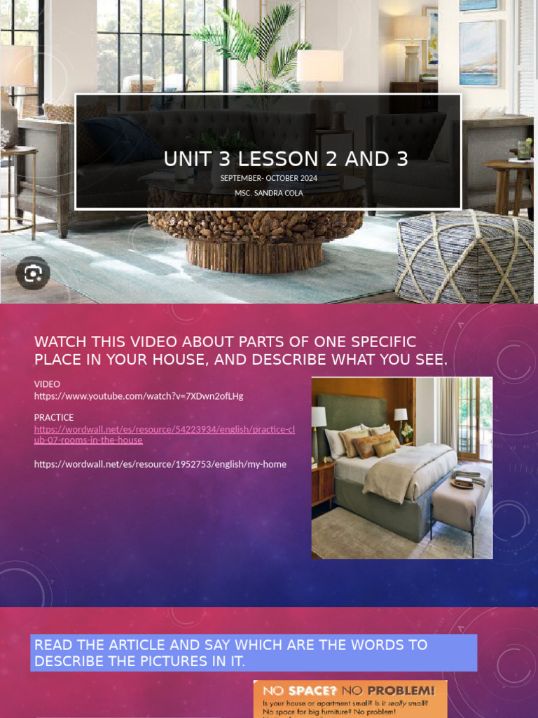 Unit 3 Lesson 3.2 Ok | PDF | Language Arts & Discipline | Home & Garden