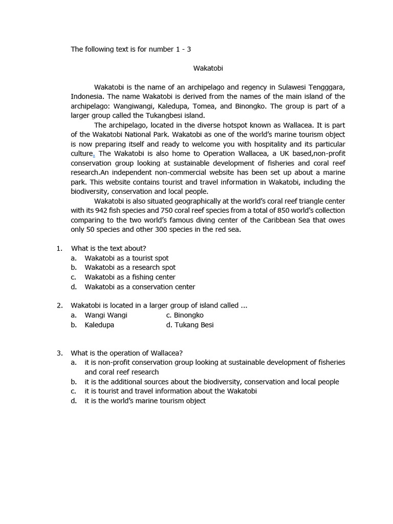 Latihan Descriptive Text Oktober 2023 | PDF | Social Science