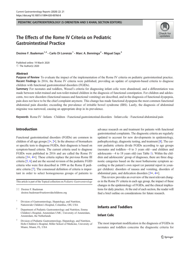 Rome 4 Criteria | PDF | Irritable Bowel Syndrome | Constipation