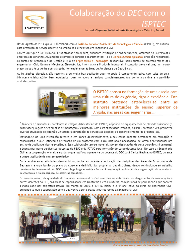 A2 Isptec | PDF | Engenharia | Ensino Superior