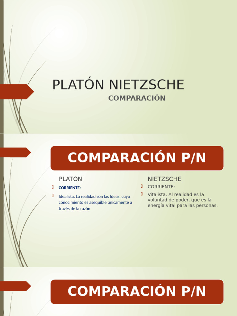 Platón vs Nietzsche: Visiones Contrapuestas | PDF | Platón | Friedrich ...