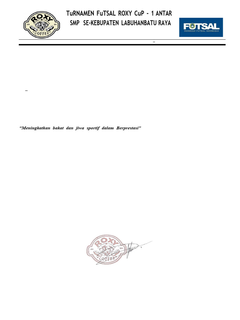 Undangan Untuk Turnamen Roxy | PDF | Olahraga & Rekreasi