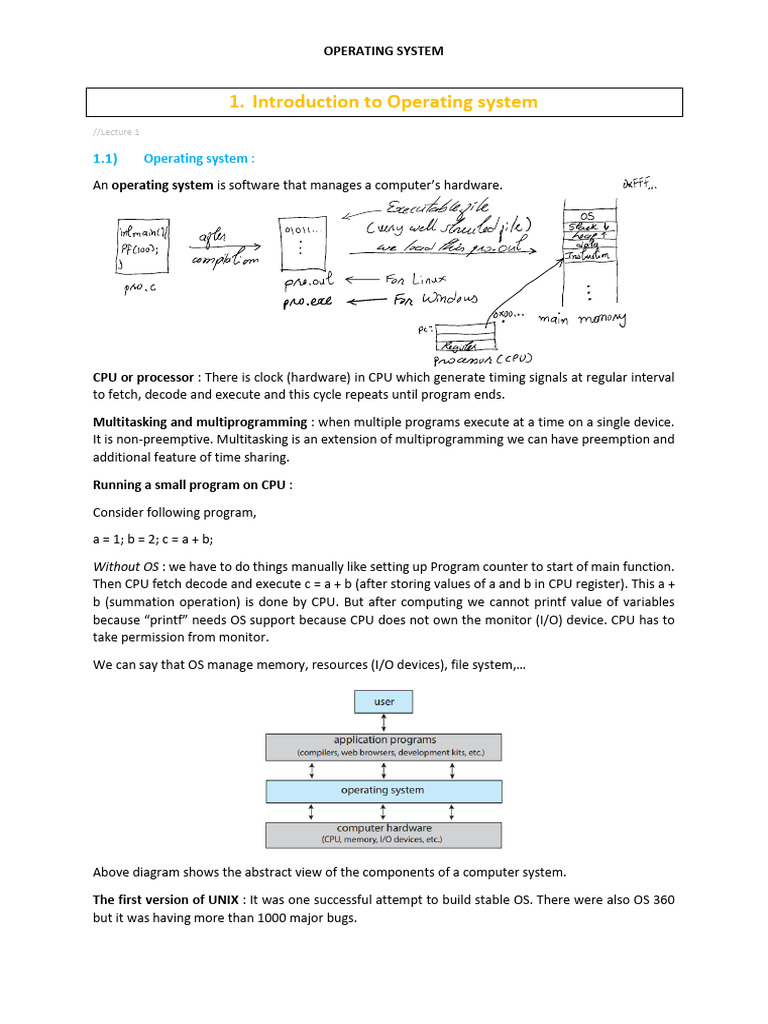 Student Handwritten Notes | PDF | Concurrency (Computer Science) | Software