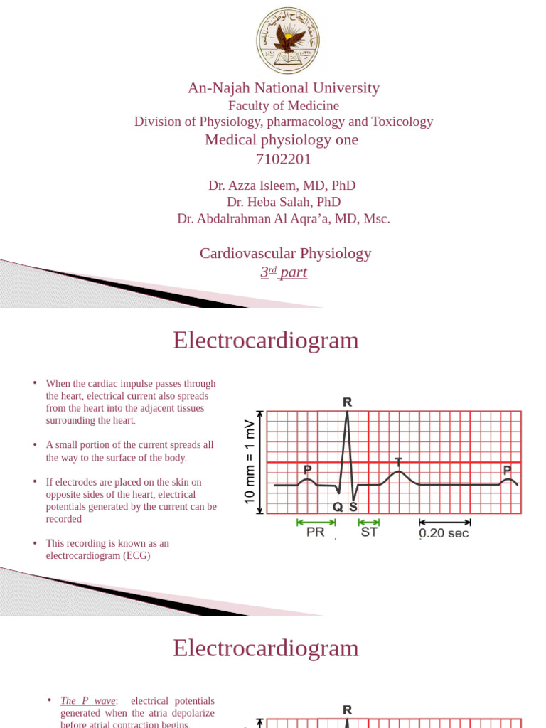 ECG File For PharmD and Dentists | PDF | Electrocardiography | Heart