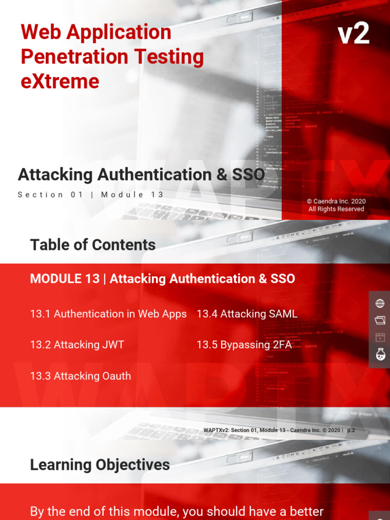 13 - Attacking Authentication and SSO | PDF | Authentication | Cyberspace