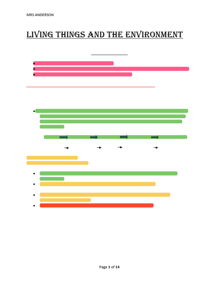 Handout #1 Charactersitics of Life To Cells | PDF | Endoplasmic ...