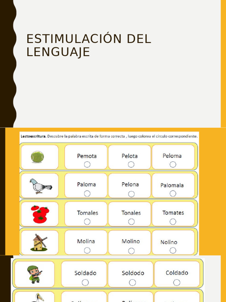 Estimulación Del Lenguaje | PDF