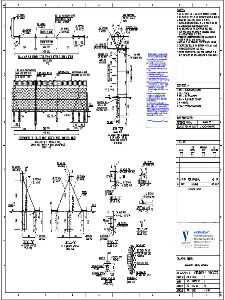 Chainlink and Concertina Drawings | PDF