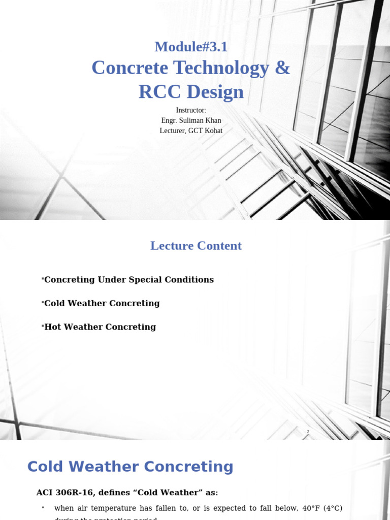 Module#3.1y | PDF | Concrete | Building Engineering