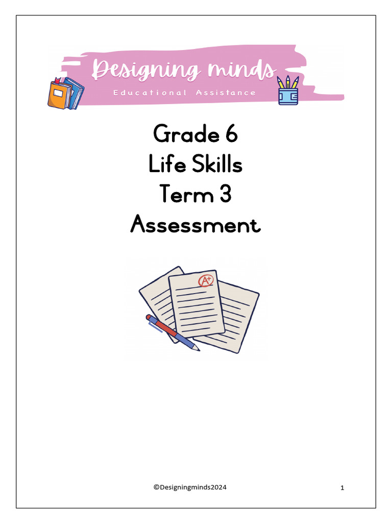 Grade 6 Life Skills Term 3 Test Memo 2yjben | PDF | Gender | Gender Studies