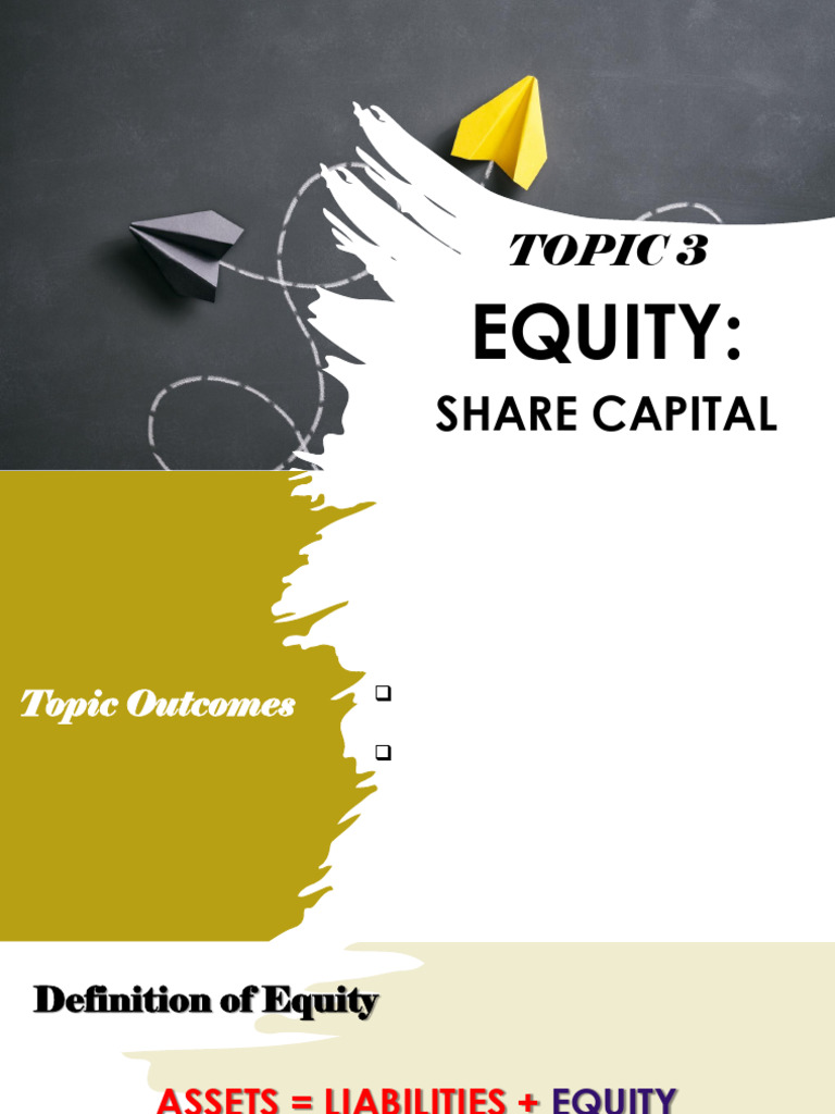 Equity Share Capital Overview | PDF | Share Repurchase | Treasury Stock