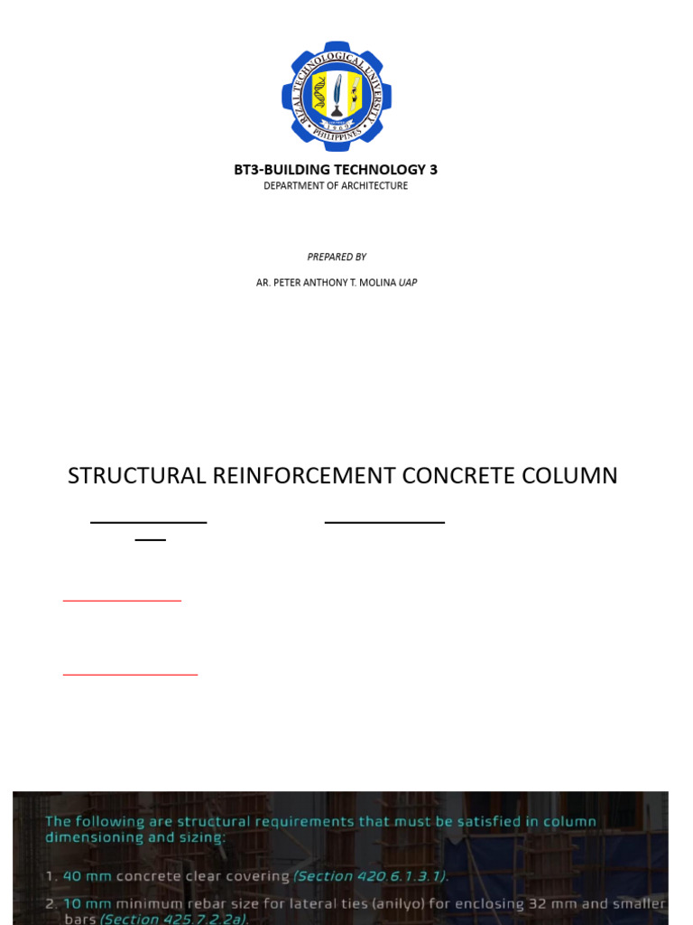 Reinforcement Concrete Beam and Columns | PDF